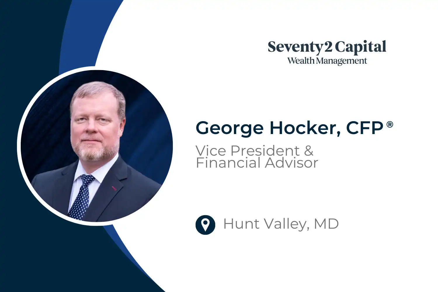 George H. Hocker, CFP® joins Seventy2 Capital Wealth Management as Vice ...